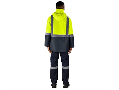 Hazard Padded Two-Tone Hi-Viz Reflective Jacket - Three6ixty